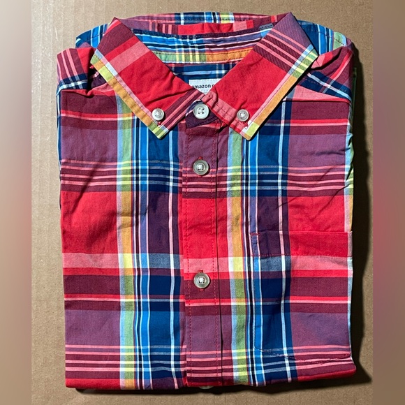 Amazon Essentials | Shirts & Tops | Amazon Essentials Kids Plaid Button ...
